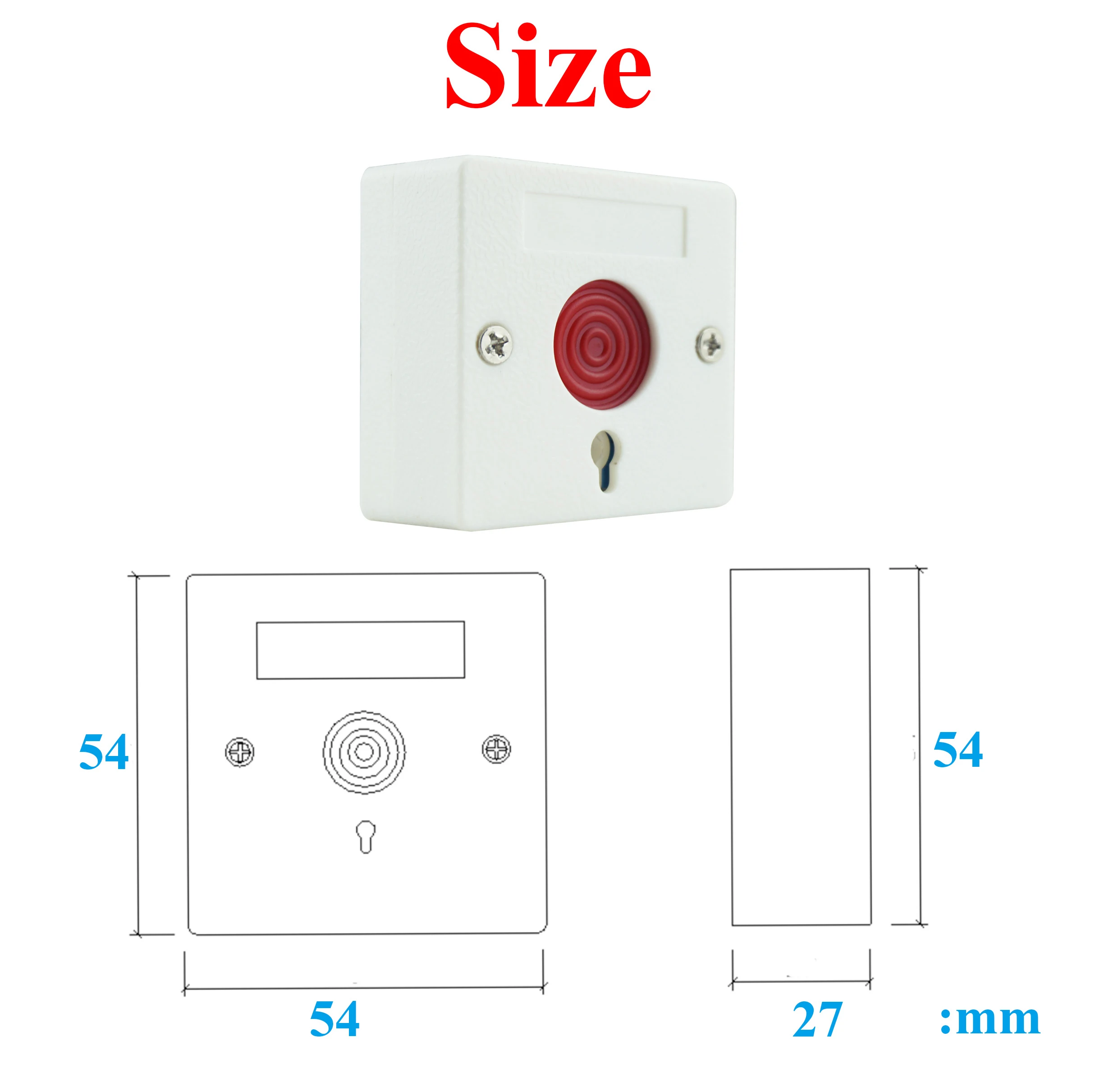 Door Exit Emergency Button Switch With Reset Key - Buy Exit Emergency ...