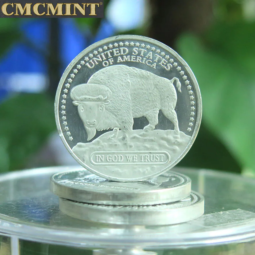 Pure Tin Ingot Tins Wholesale 1 Oz 999 Fine Tin Buffalo Indian Round ...