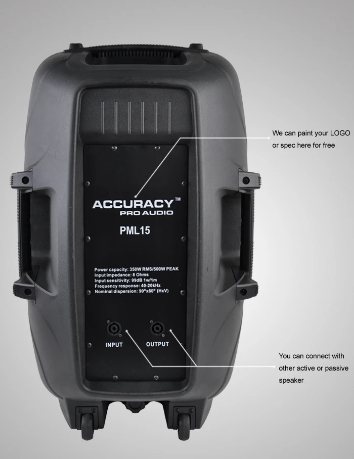 Accuracy Pro Audio Pml15l-608akit Portable Professional Pa Sound System ...