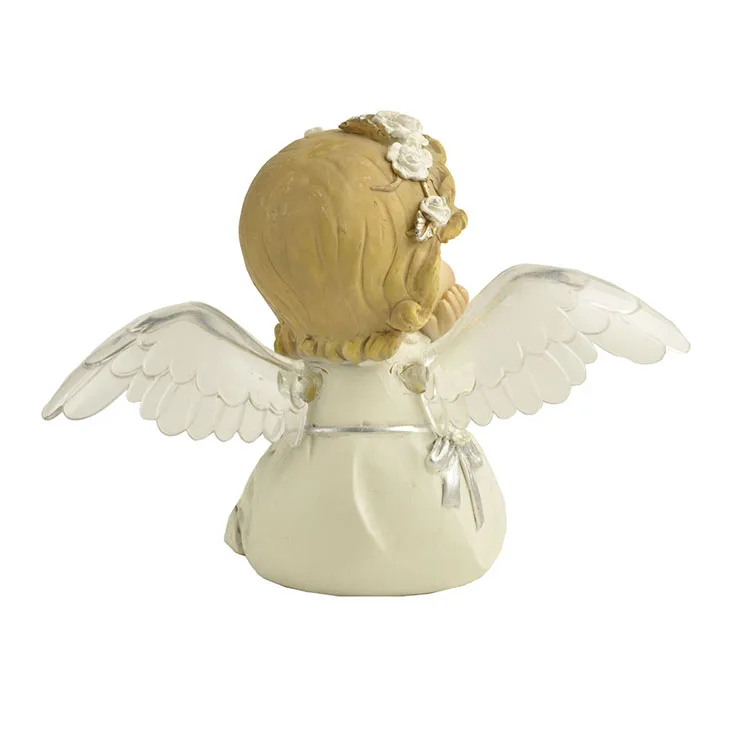 Hotsale Resin Small Angel Baby Wings Sitting Angel Figurines For Baby ...