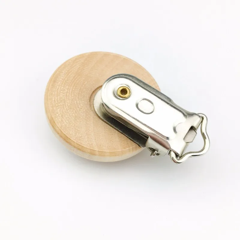 Wooden Round Engrave Custom Logo Diy Accessory Charms Baby Wooden Dummy ...