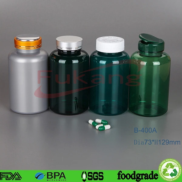 400ml Dark Green Multivitamin Softgel Capsules - Eco-friendly