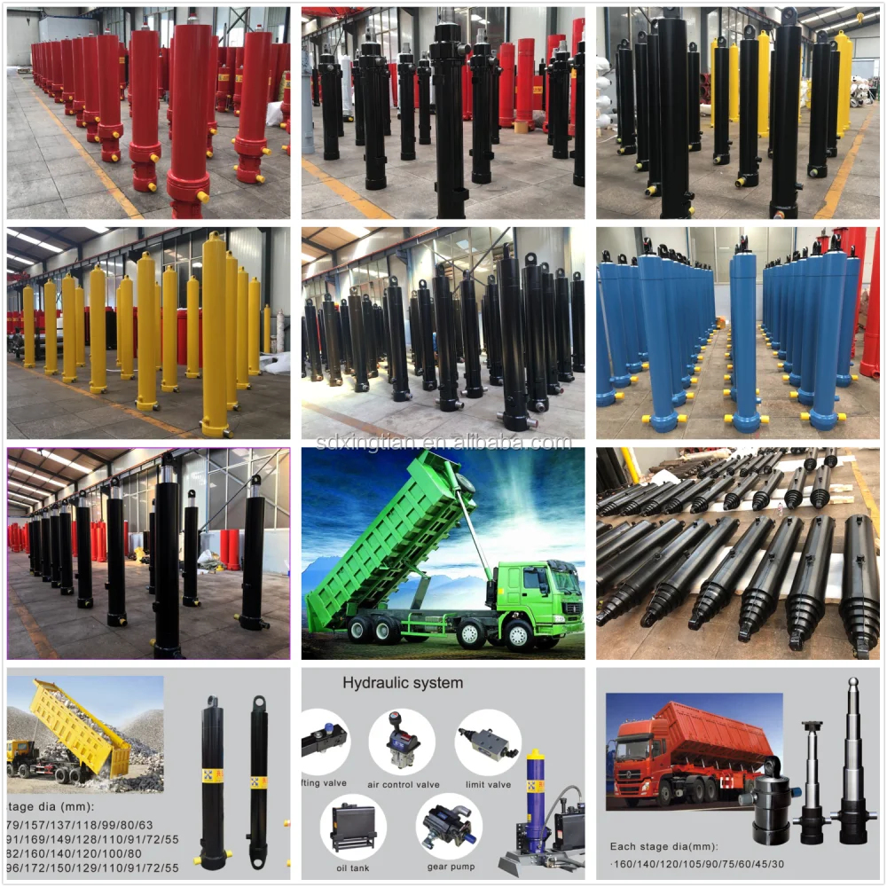 Single Acting Hydraulic Cylinder Hyva Fc Type Telescopic Hydraulic ...