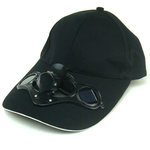 Custom Blank Solar Fan Cap - Cooling Baseball Hat