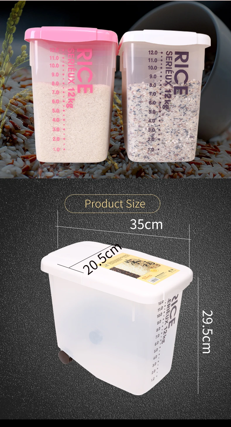Plastic Food Rice Storage Box Containers - Buy Rice Container,Plastic ...