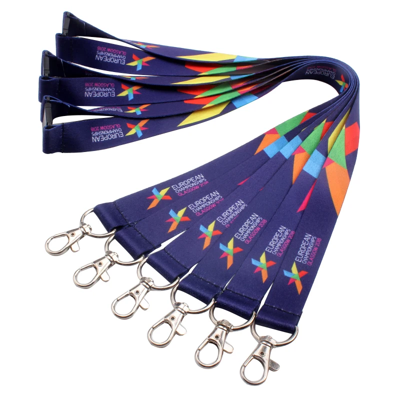 Free Sample OEM Polyester Lanyard with ID Card Holder