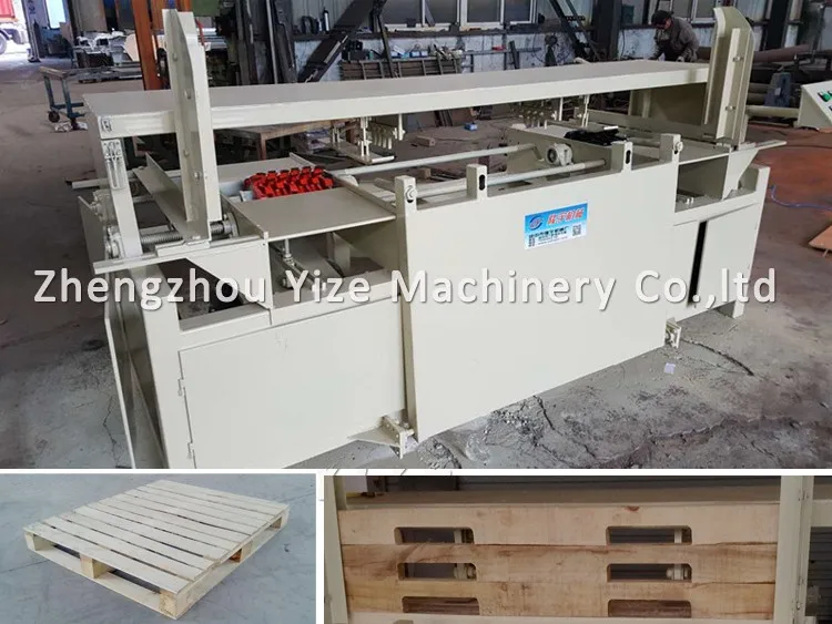 Automatic Double Head Wooden Pallets Notcher Machine