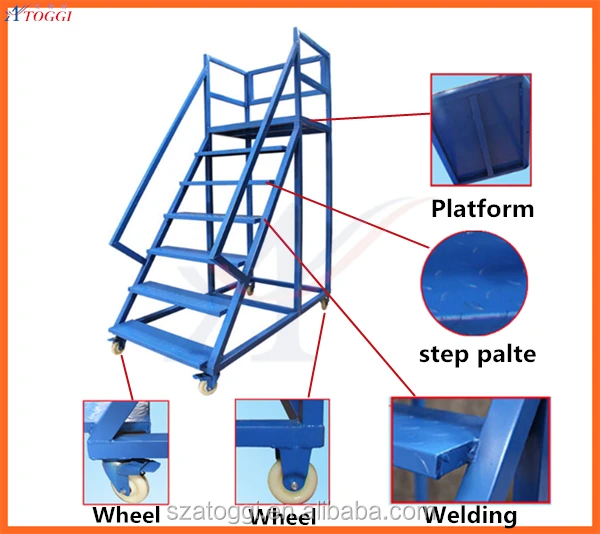 3.5m Platform Height Steel Folding Ladders - Buy Metal Ladder Ladder ...