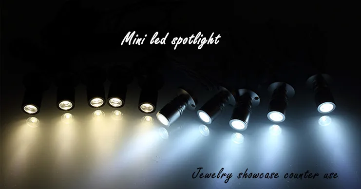 1W Mini Led Cabinet Spot Light - Efficient White or Warm White Downlight