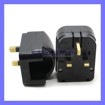 Round 2 Pin Eu Plug 4.0 Mm To Removable 3 Pin Uk Converter Ac Power ...