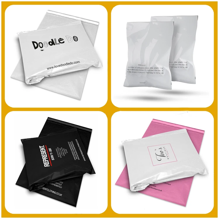 Custom Design Printed Strong Polymailer Bag / Packaging Polybag / Pink ...