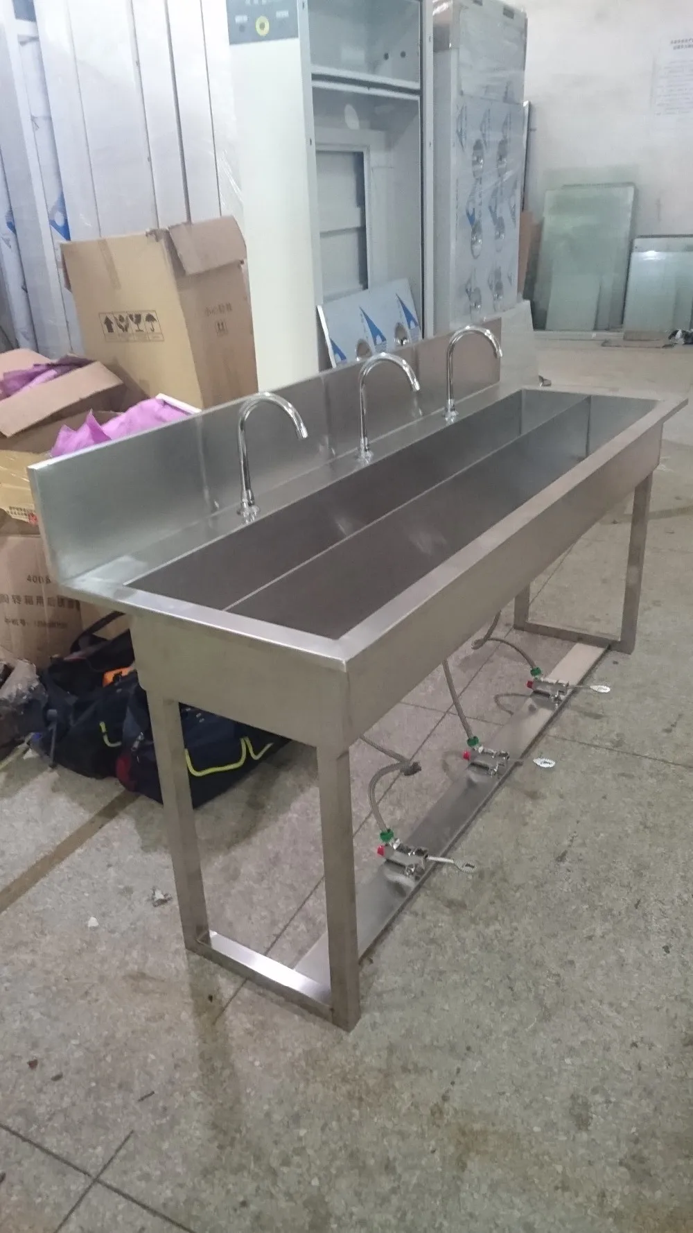 Multi-station Hand Wash Sinks - Foot Pedal Operated - Buy Wash Sink ...