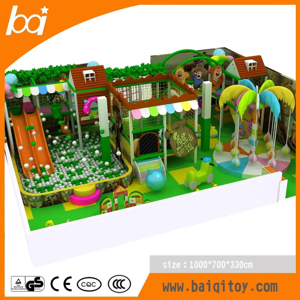 Baiqi Kids Soft Play Ground Amusement Park Indoor Playground Equipment ...