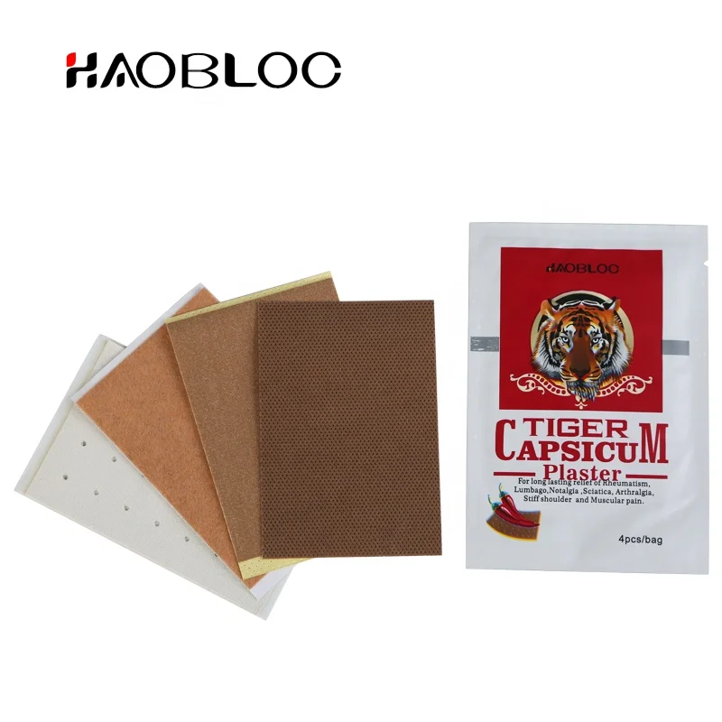 Tiger Capsicum Extract Medicated Adhesive Capsicum Plaster Sanitayaki ...
