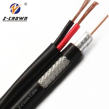 Waterproof Security Rg6 Cctv Cable Rj6+2c Coaxial Cable - Buy Rg6 With ...