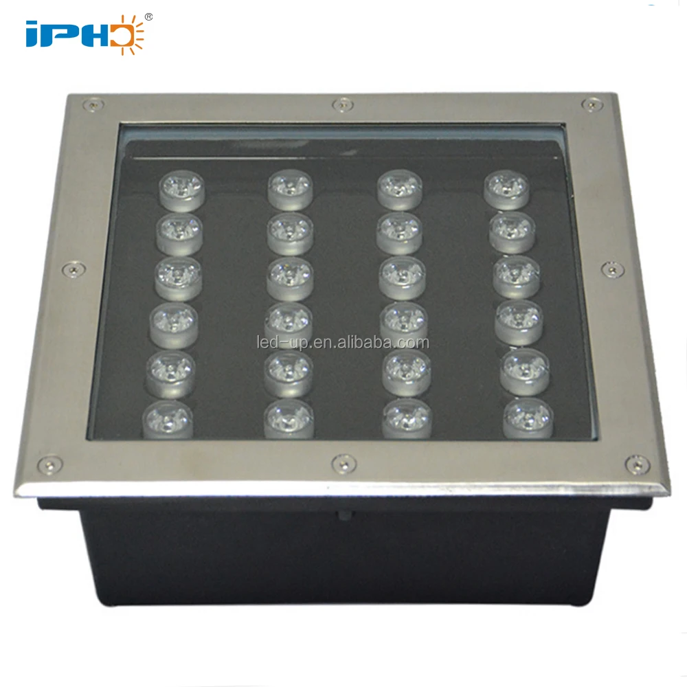 24w Square Exterior Waterproof Ip66 Deck Lights Outdoor In Ground Led ...