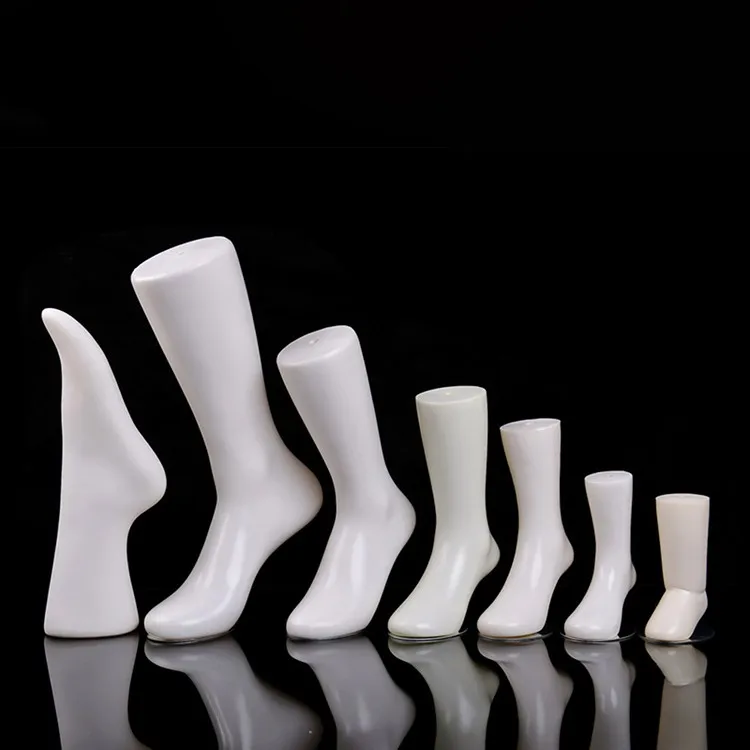 Men Plastic Foot Socks Forms Display Ankle Mannequin Model