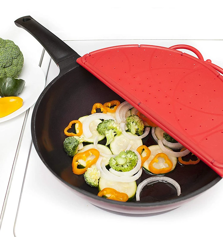 Multi-use Splatter Screen For Frying Pan Foldable Grease Splatter Guard ...
