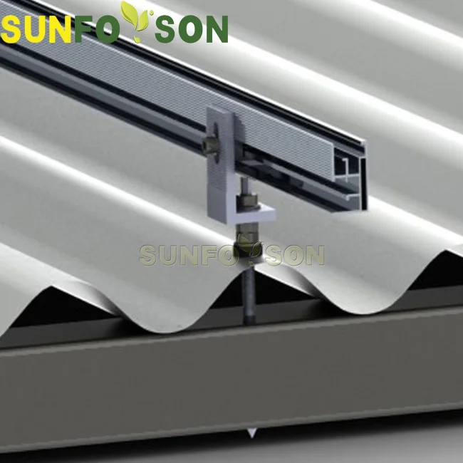 Sunrack Pv Panel Mounting Metal Roof System Standing Seam Roof Hook ...