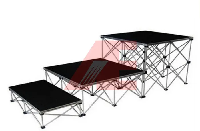 Ae High Quality 4x8 Deck Portable Podium Collapsible Drum Stage Riser ...