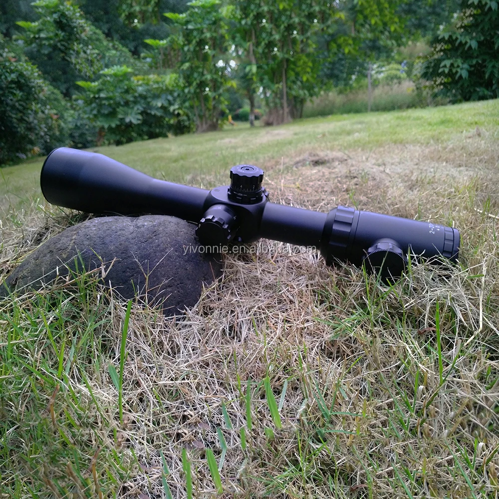 10x Zoom Etched Mil Green/ Red Dot Illuminated 2-20x44 Side Focus Rifle ...