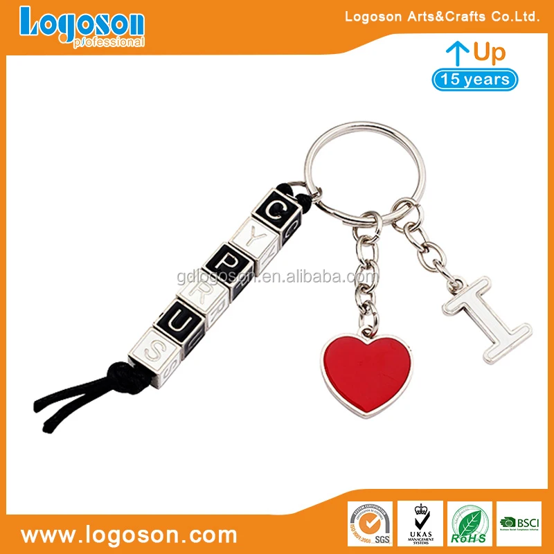 Amsterdam Holland Keychain - Souvenir Letter Beads