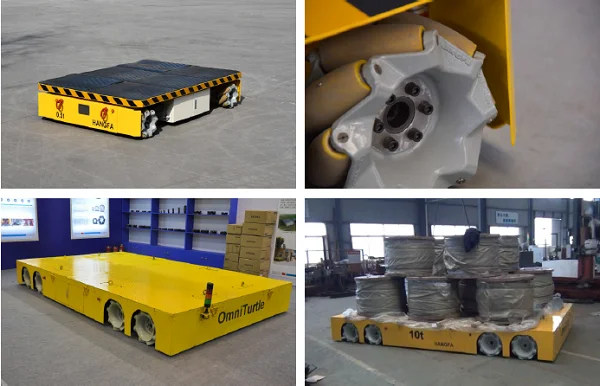 Heavy Duty Guided Agv For Handling Aerospace Components In Factory ...