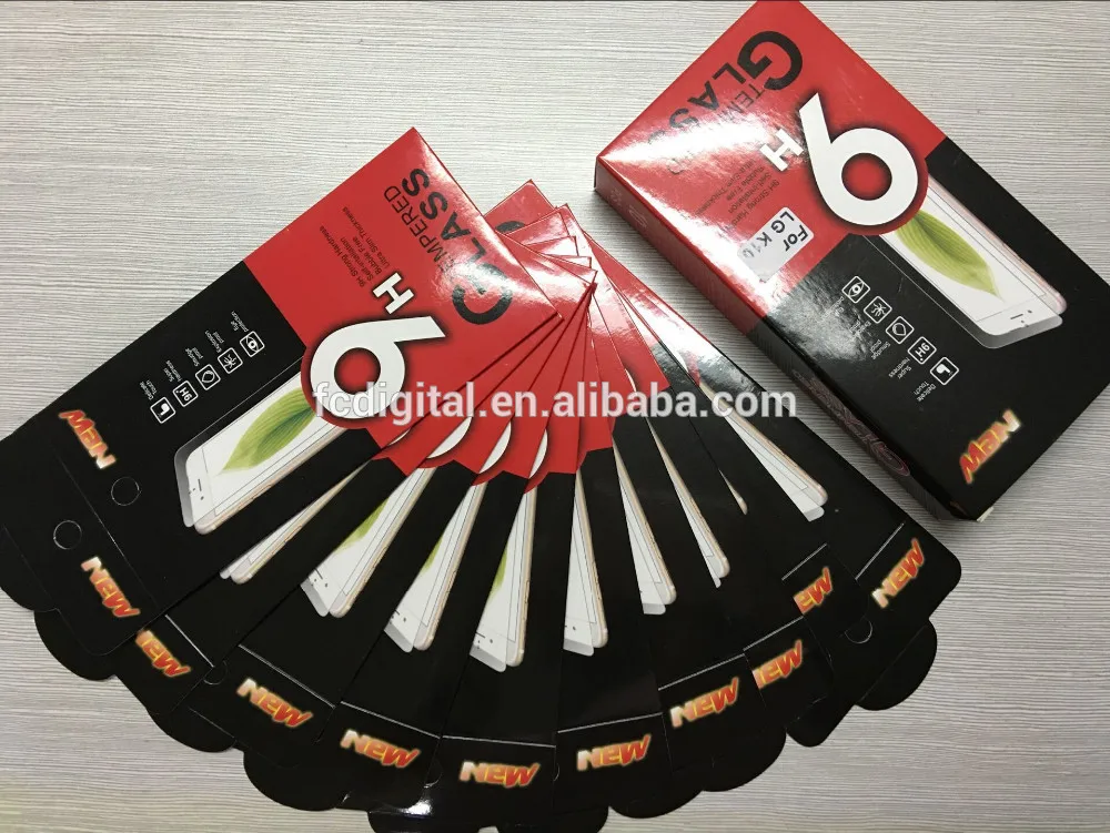 Retail Package Paper Packing for Tempered Glass Screen Protectors