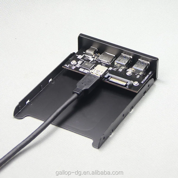 3.5" Front Panel Pc Case With Four Usb Hubs And Card Reader - Buy Usb ...