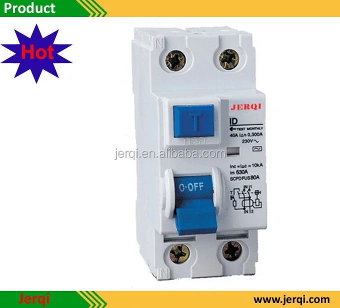 Id 63a 30ma 2p Electronic Rcd 40a 100ma 6ka Residual Current Circuit ...