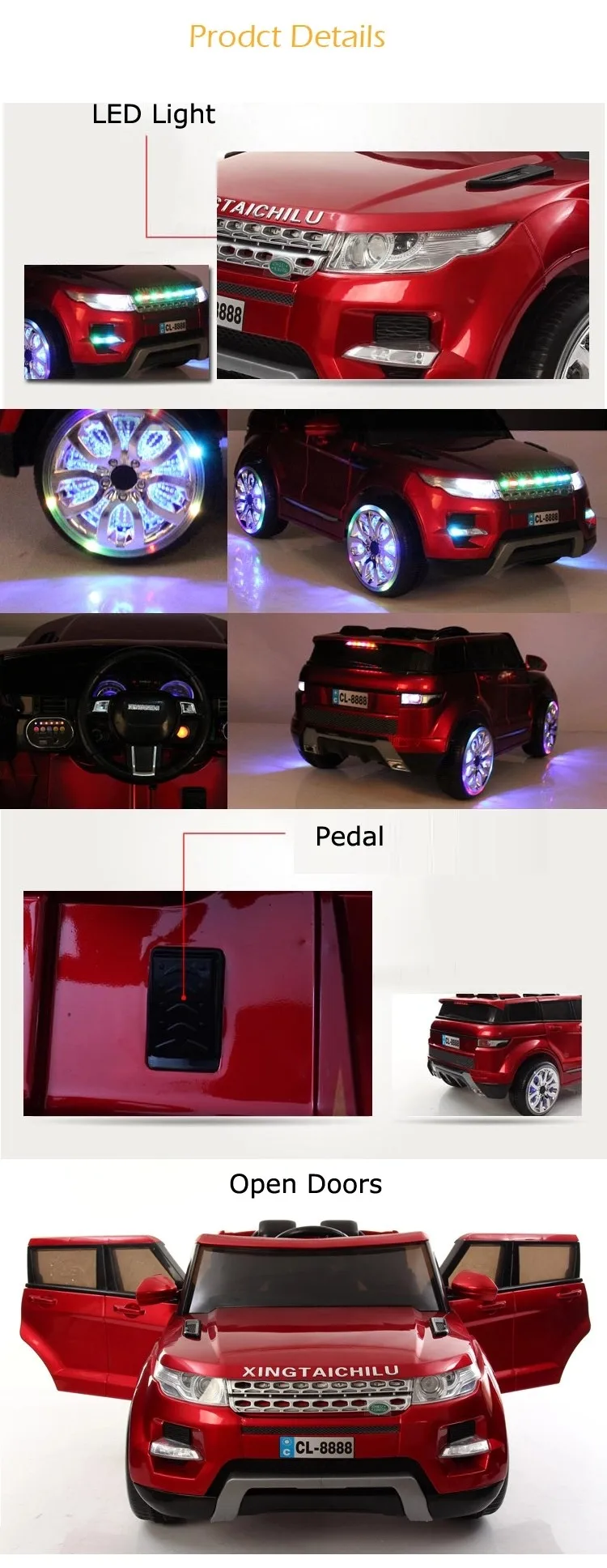 6v Four Wheel Mini Electric Kids Car Ride On Toy Battery Children Car ...