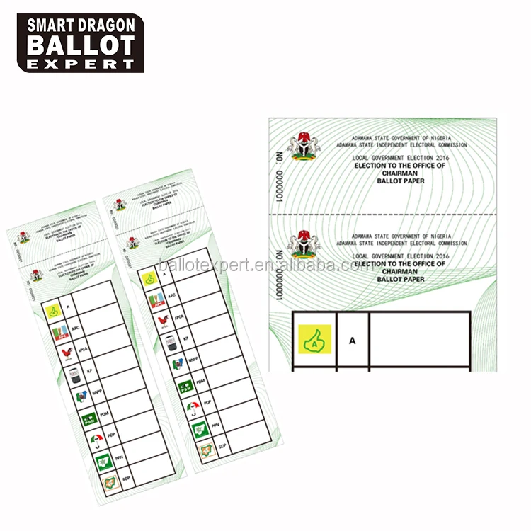 Wholesale Nigeria Ballot Paper Sample Election 2019 Ballot Voting Card ...