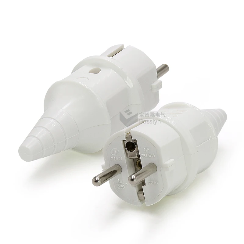 European Waterproof Industrial Electric Power Male Schuko Plug