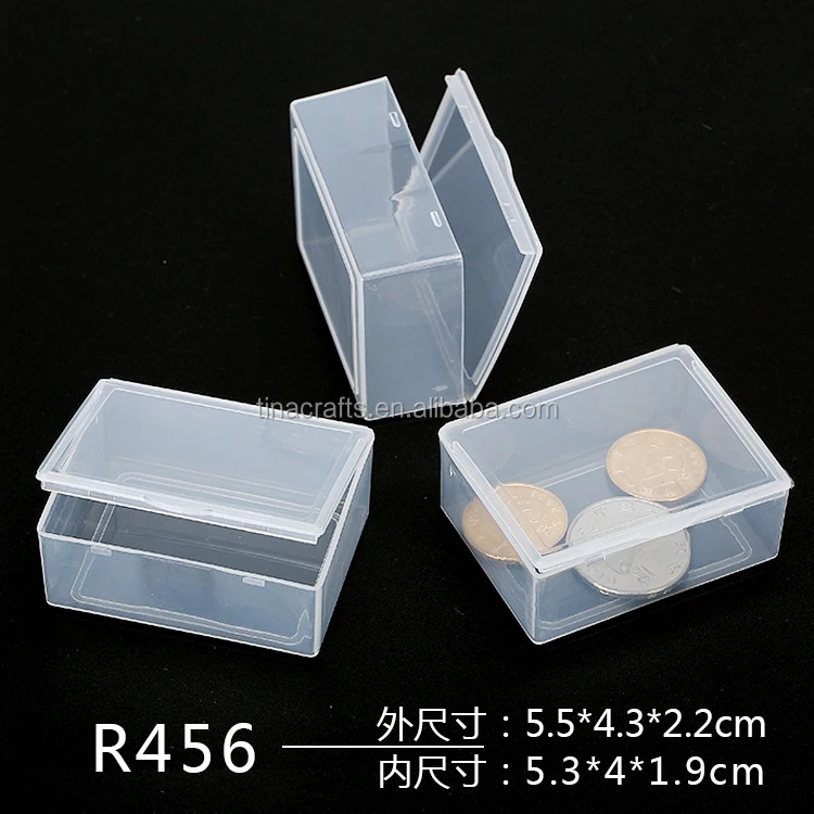 Rectangle Hinged Lid Plastic Containers /small Box With Hinged Lid ...
