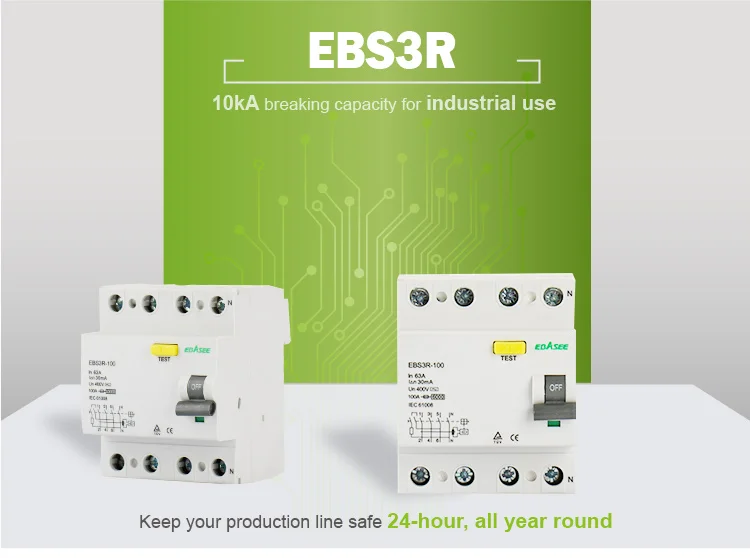 3/6ka Single Pole Rccb Residual Current Circuit Breaker Device 40amp ...