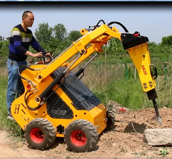 Hydraulic Rock Stone Breaker Hammer For Mini Excavator Skid Loader ...