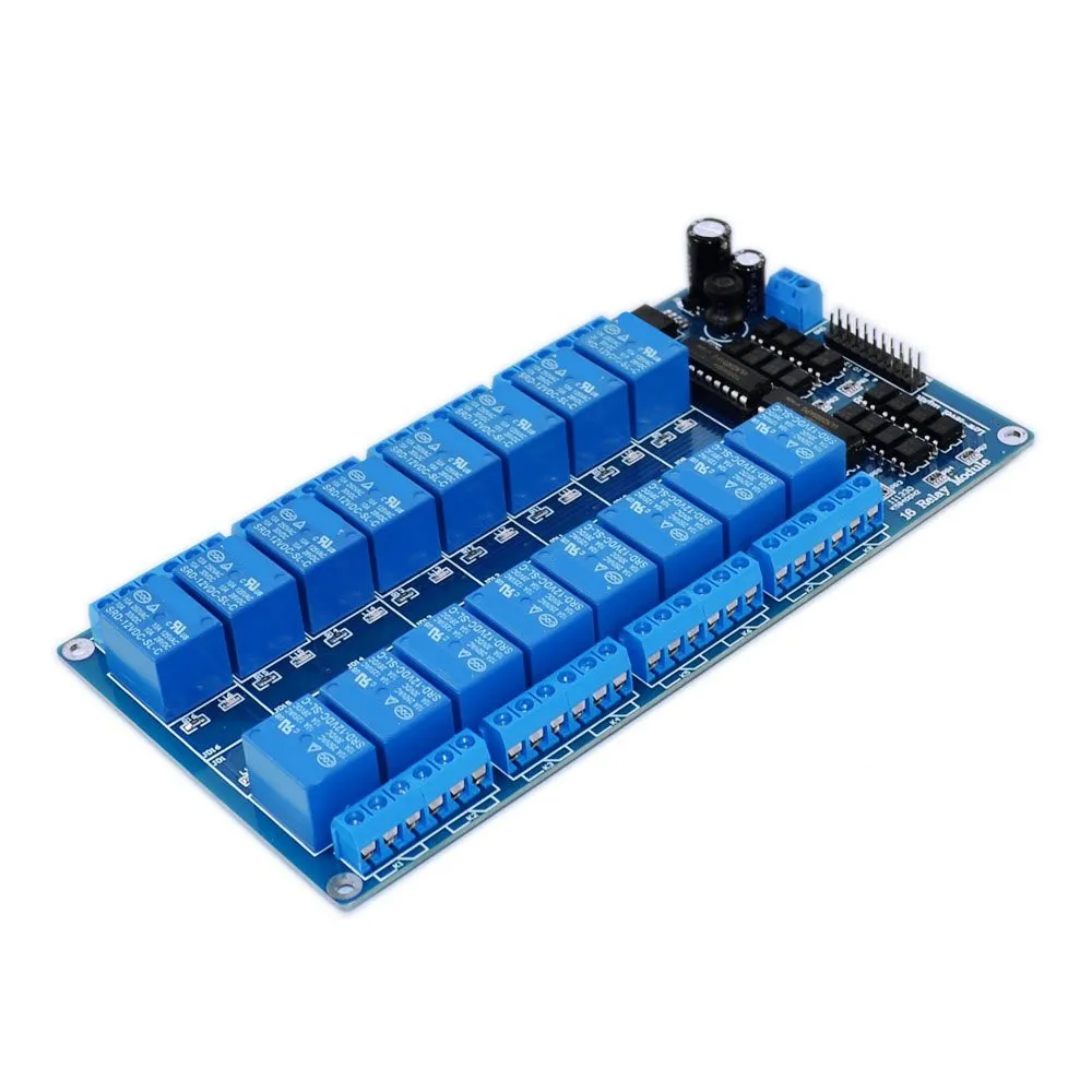 12v 16 Channel Relay Module With Light Coupling Lm2576 Power Supply ...