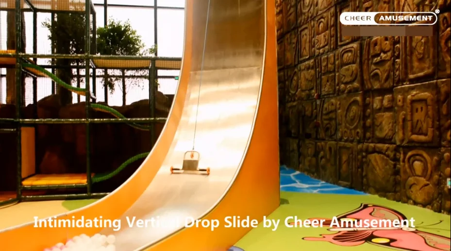 Cheer Amusement Vertical Drop Slide - Intimidating Fun