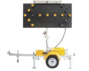 Work Zone Flash Directional Warning Light Solar Panel Traffic Safety ...