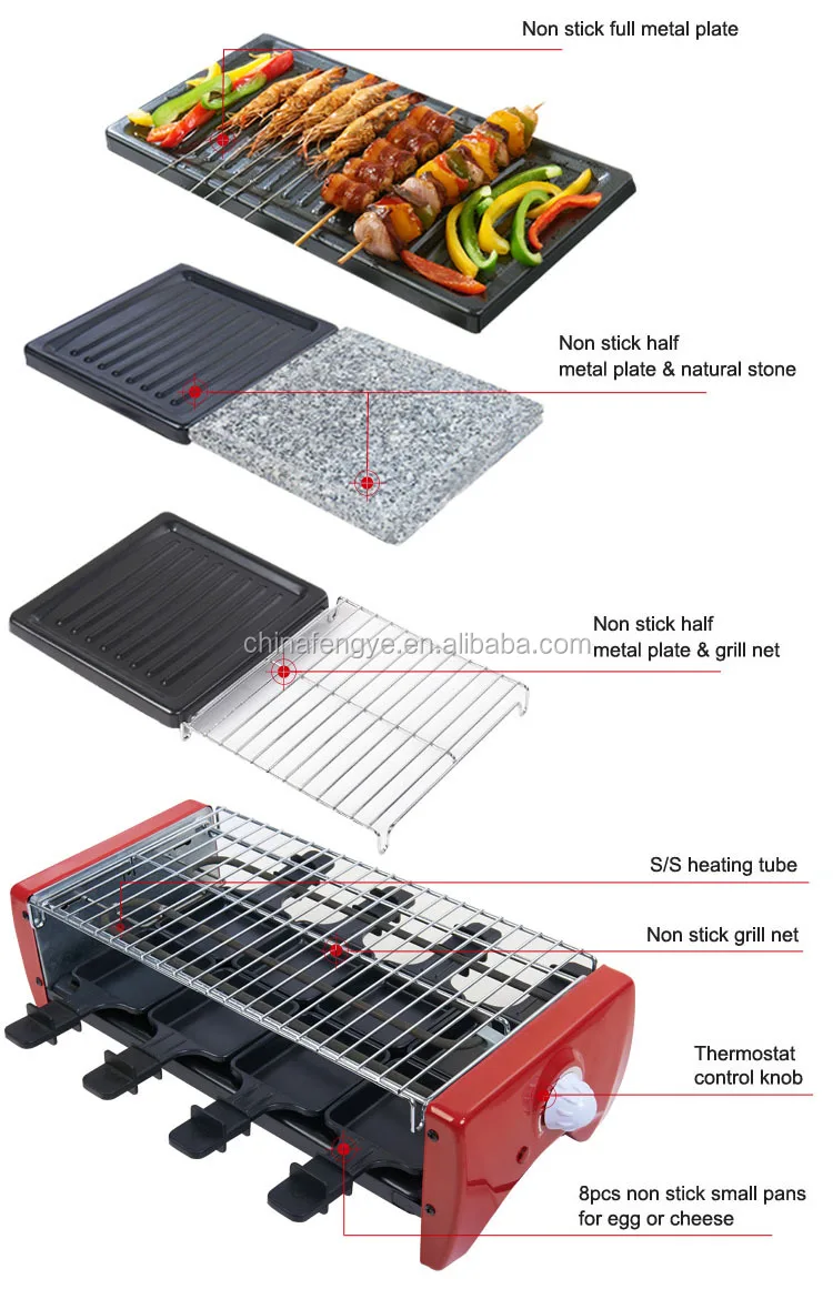 Electric Barbecue Grill with Temperature Control for Household Use ...