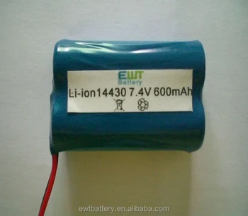3.7v Icr 14430 Li-ion Rechargeable Battery 650mah - Buy 3.7v Icr 14430 ...