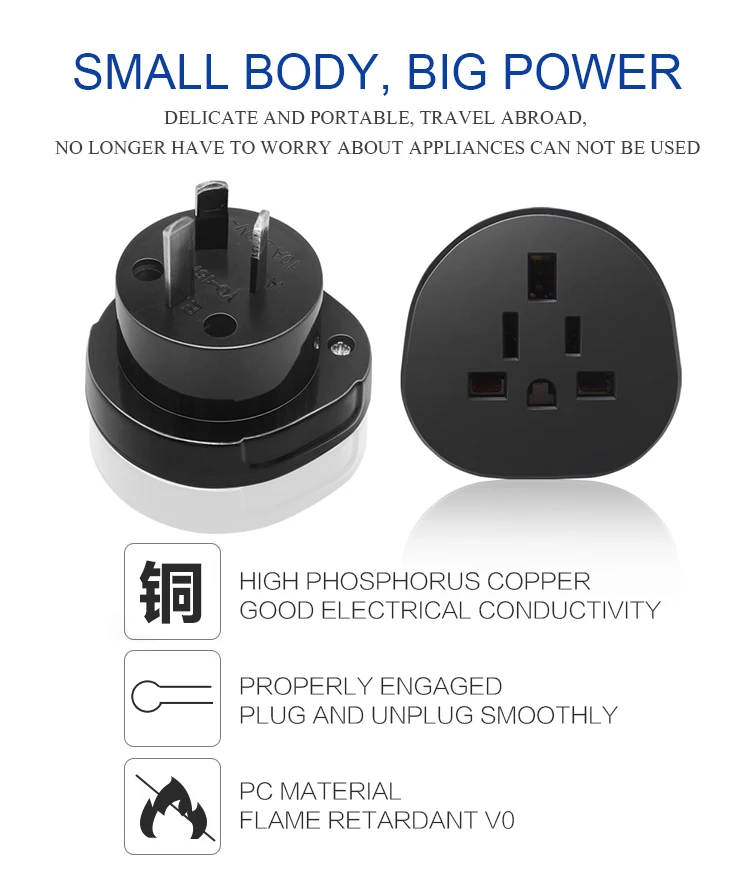 Universal Socket 3 Pin Electrical Power Plug Connector For Aus ...