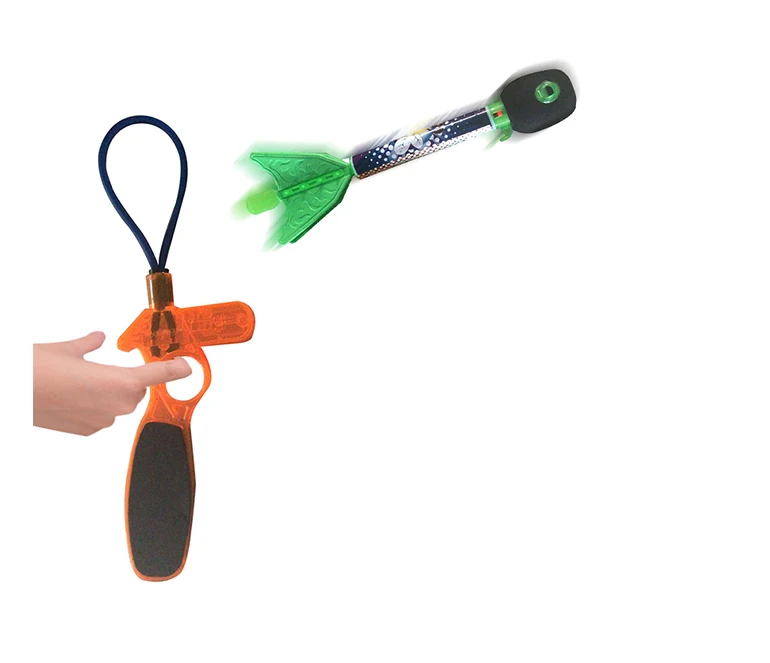 Plastic Sky Missile Game Led Light Flying Arrow Rocket Toy For Kids ...