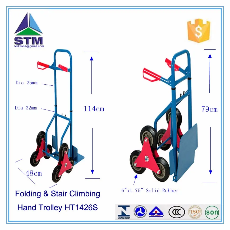 Economy Hand Trolley With Pneumatic Or Pu Foam Wheel Ht1830 Or Ht2022 ...