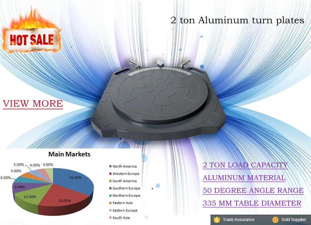 Wheel Alignment Turn Plate and Stand Kit - 1 Year Warranty