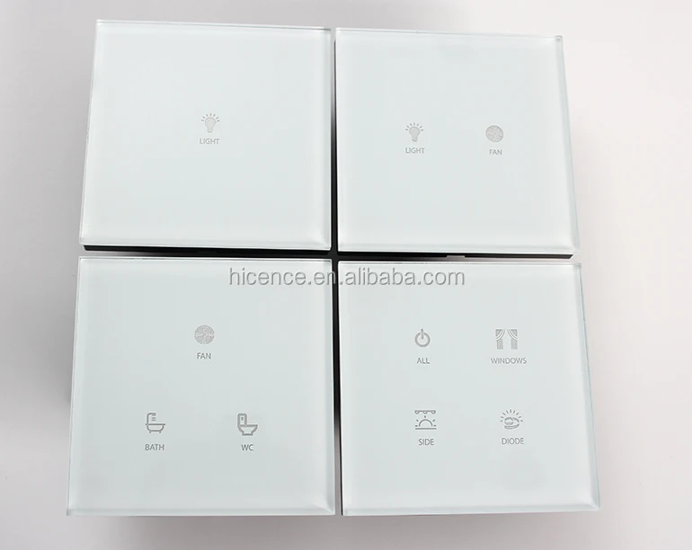 Smart Home Light Modbus RS485 Wall Switch with Customize Icons