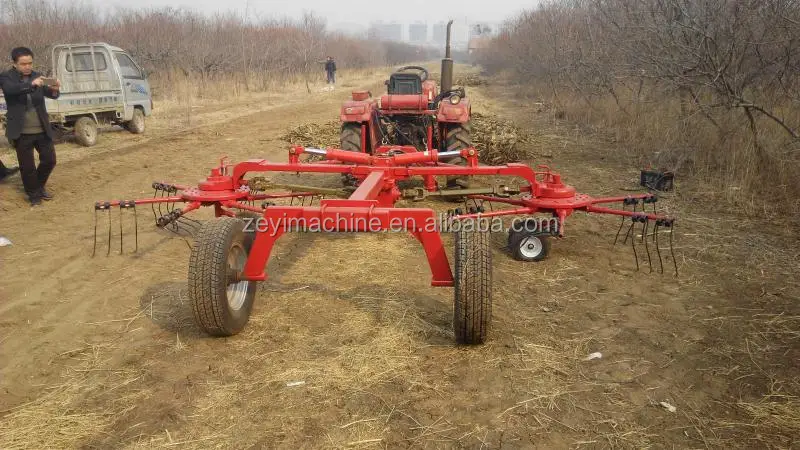 Tractor Pto Driven 5m 9lxdx -5 Double Rotary Hay Rake For Sale - Buy ...