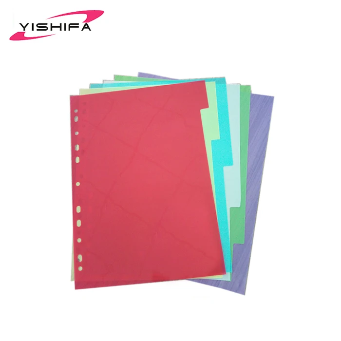 Manufacture Wholesale Plastic A4 Colorful Sheet Protectors Pp Inner ...