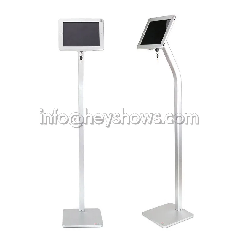 Metal Ipad Security Floor Stand Tablet Display Lock Holder Anti Theft ...