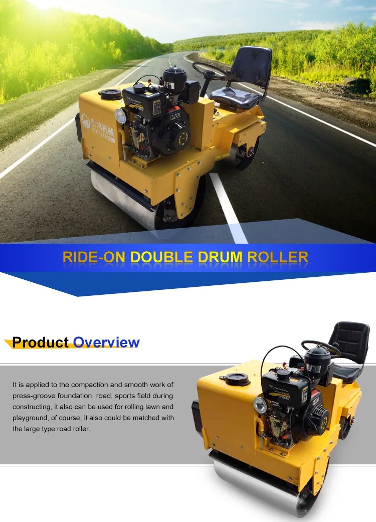 Rodillo Compactador Vibratorio Autopropulsado Pequeña Bajo Precio Con ...